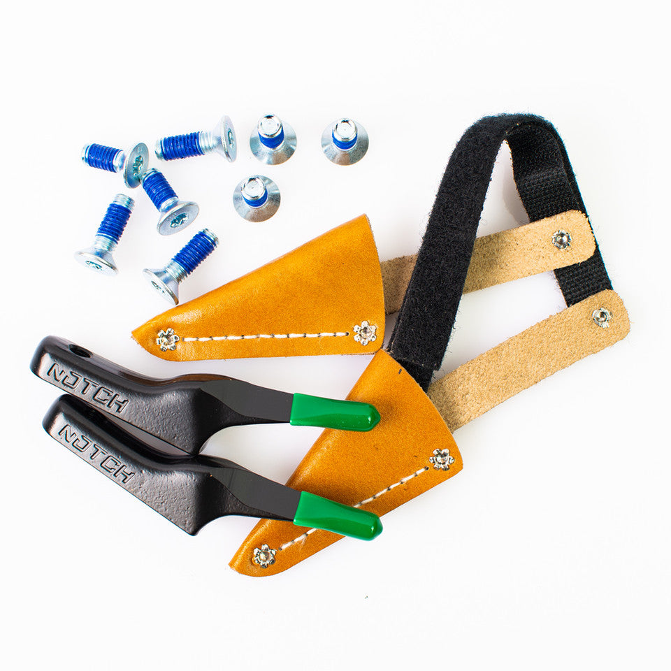 Notch Gecko® Aluminum Tree Gaffs with Screws and Gaff Covers – treestore.io